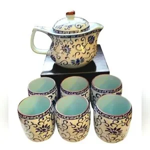 Dining | Handcrafted In Us Japanese Style Tea Set W 6 Cups | Poshmark